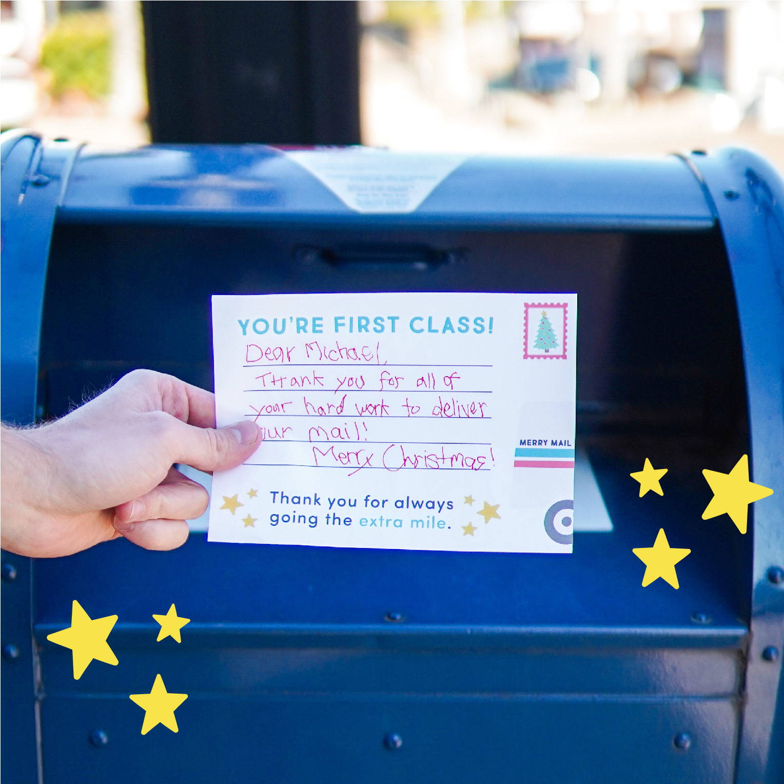 Handmade Holiday Card for Postal Workers – Glo Pals