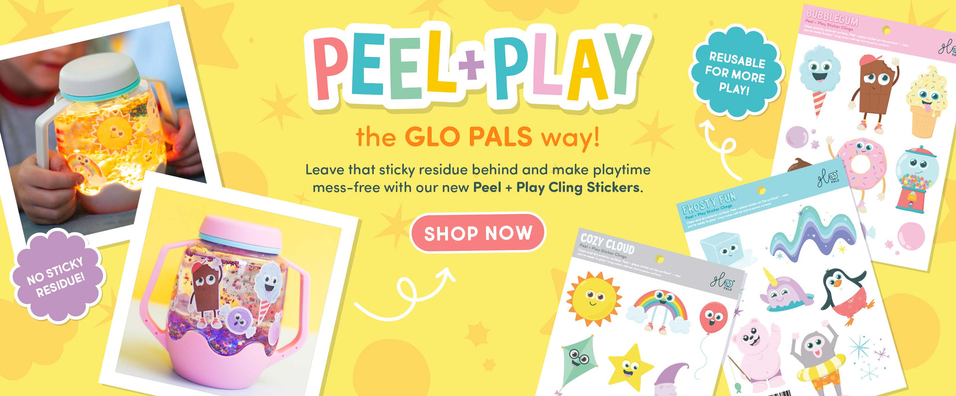 Glo Pals - Light Up Sensory Bath Toys and Cubes