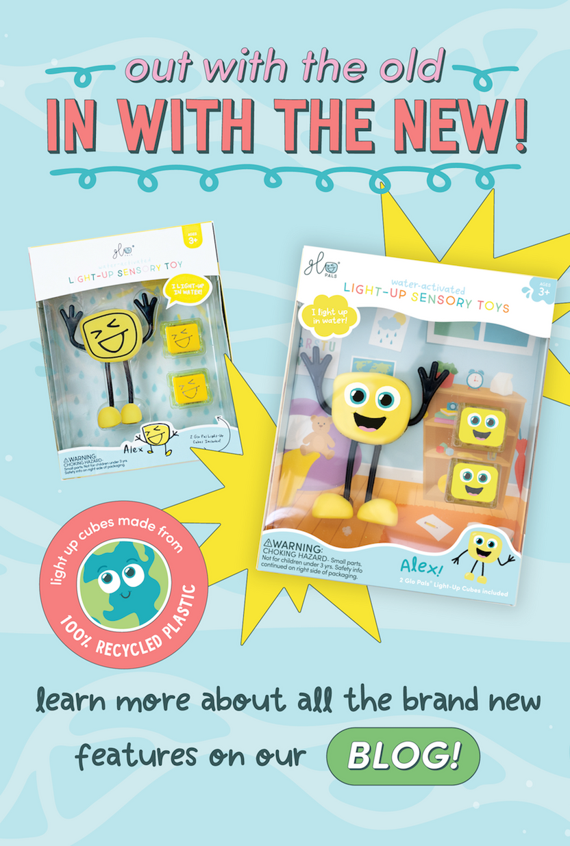 Glo Pals - Light Up Sensory Bath Toys and Cubes