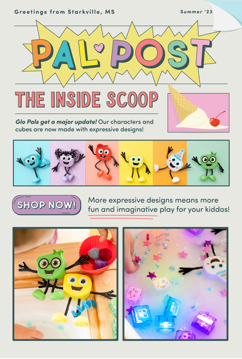 Glo Pals - Light Up Sensory Bath Toys and Cubes