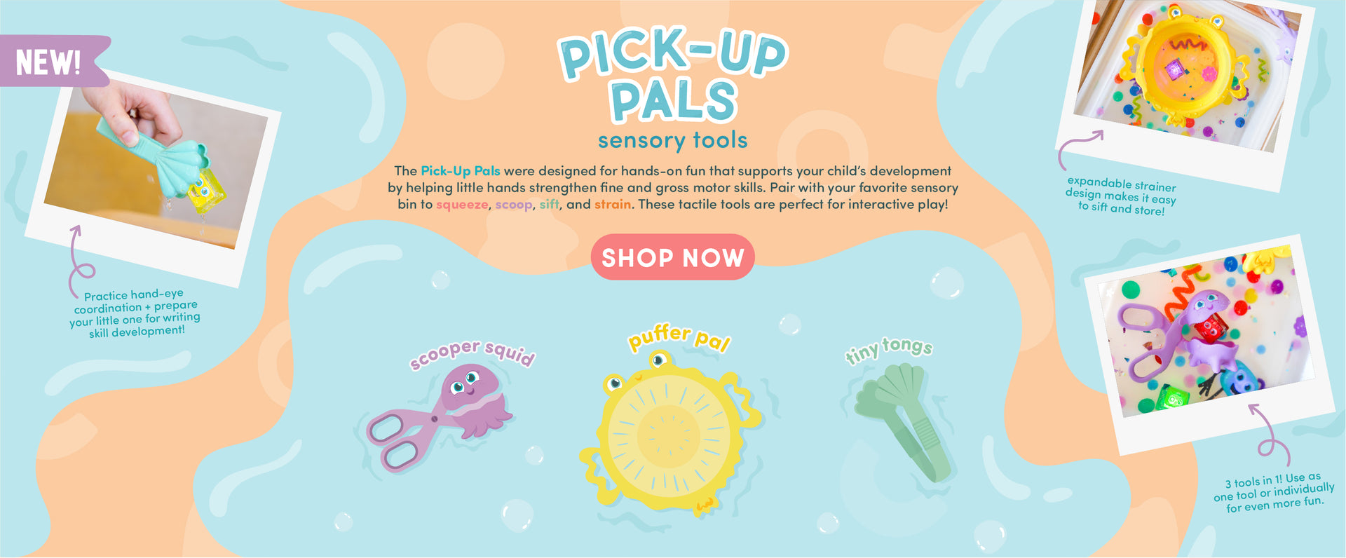 Glo Pals - Light Up Sensory Bath Toys and Cubes