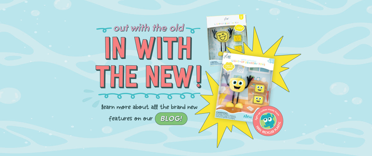 Glo Pals - Light Up Sensory Bath Toys and Cubes